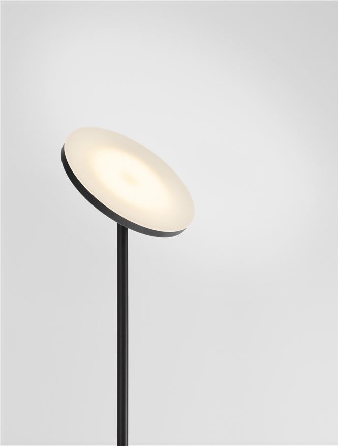 Nova Luce | Floor - SINKRO - Triac Dimmable Black Steel & Acrylic
