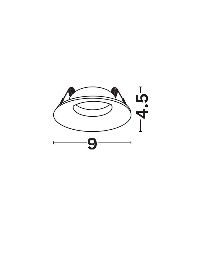 Nova Luce | Downlights GU10 - Texture - Black Aluminium